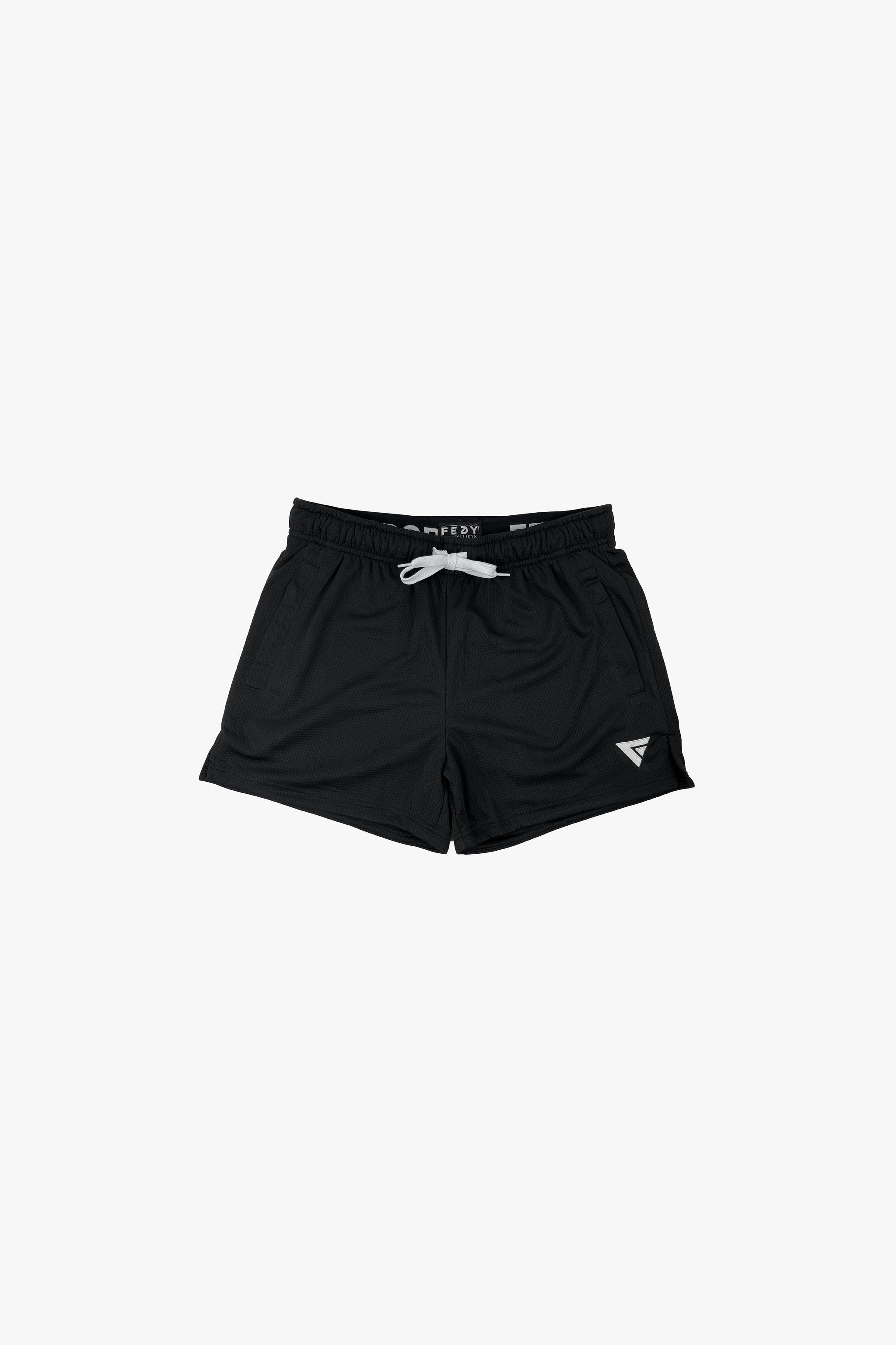 Mesh Shorts 5 Inch Inseam - Black